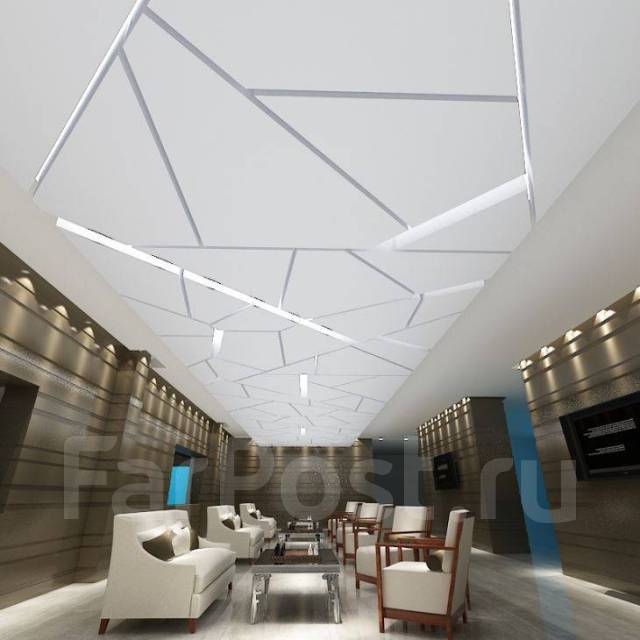 Потолки-острова, экраны, 3Д металл панели - Стены, пол и потолок во ...