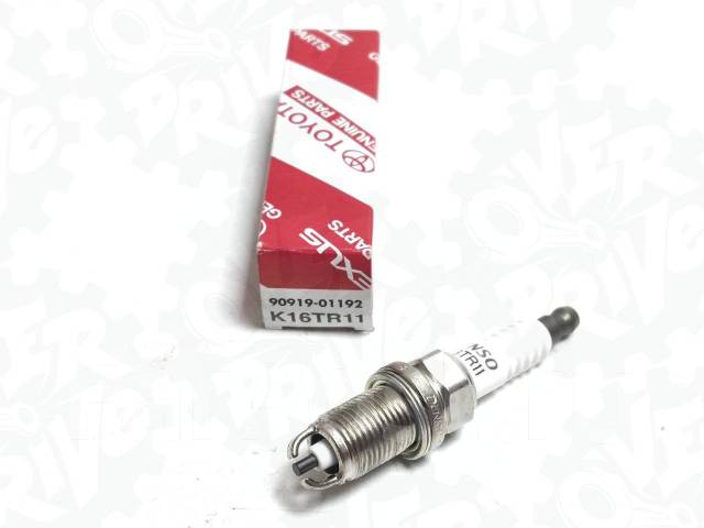 Свеча зажигания оригинал Toyota 90919-01192 (K16TR-11) купить во ...