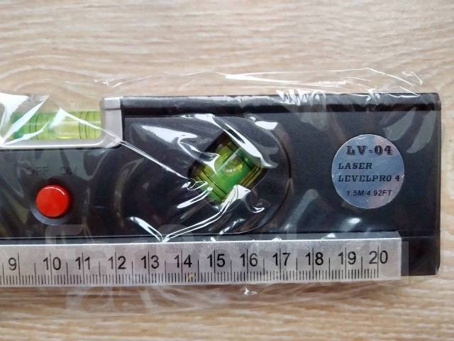 Лазерный уровень Laser Level Pro 4 (230 мм), встроенная рулетка, новый ...