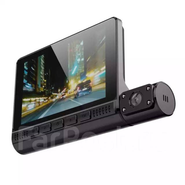 Видеорегистратор XZ3, 3 камеры, камера заднего вида в салоне ...