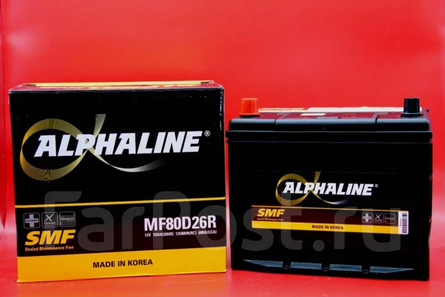 Аккумулятор Alphaline Standard 80D26R 70а/ч 600А! 2021 год ...