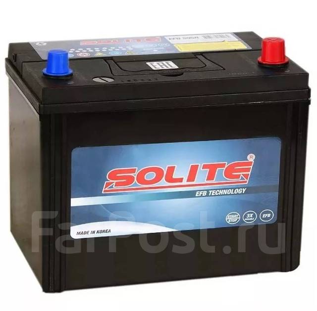 Аккумулятор Solite EFB S95 80а/ч 790A (Start-Stop) (80D26L), обратная ...
