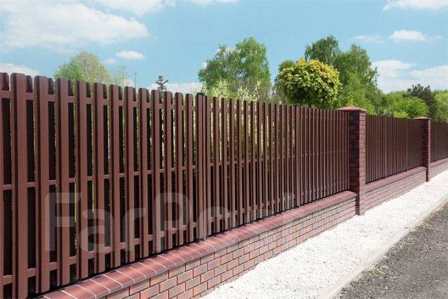 Евроштакетник металлический для забора, под заказ. Цена: 150₽ в ...