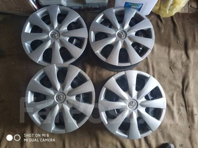 Диски с колпаками Toyota 15x5J, 4x100 - Диски во Владивостоке