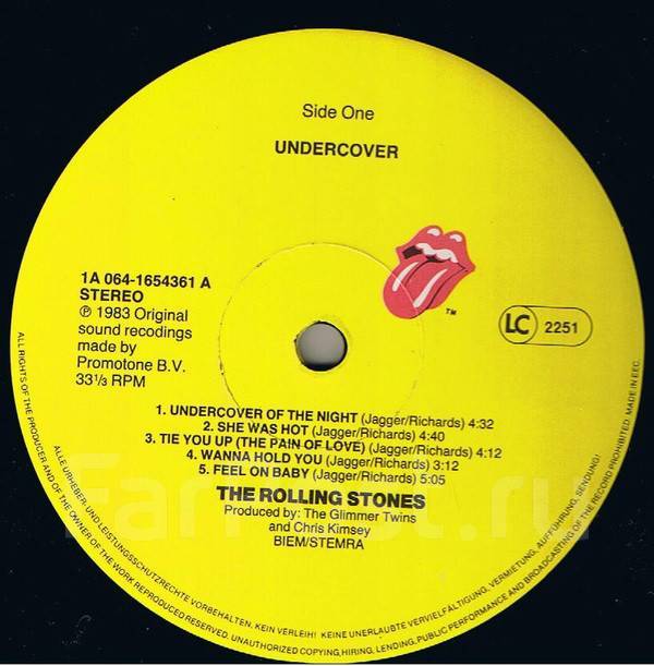 Пластинка LP Роллинг Стоунз Rolling Stones – Undercover, б/у, в наличии ...