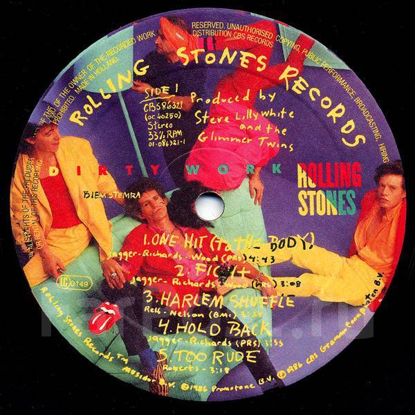 Пластинка LP Роллинг Стоунз Rolling Stones – Dirty Work, б/у, в наличии ...