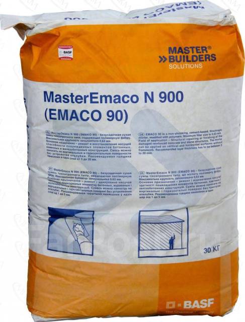 Сухая смесь тиксотропного типа MasterEmaco® N 900 (Emaco® 90 ...