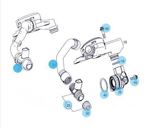 Патрубок вентиляции газов OM642 Mercedes A6420160330 купить в ...