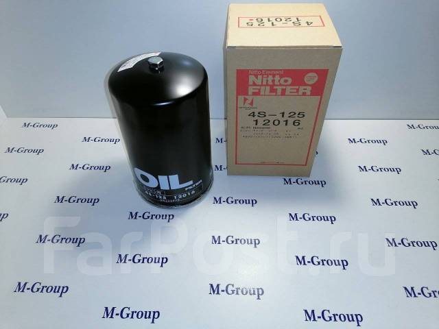 Фильтр масляный Nitto 4S-125 12016 C-318 / C-315 Оригинал Япония купить во Владивостоке по цене ...