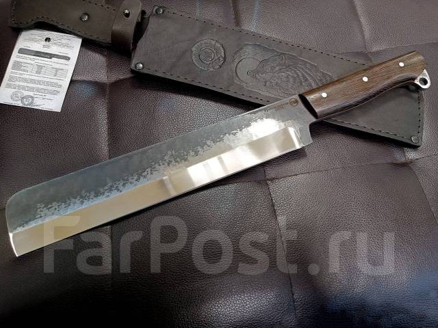 Нож "Мачете-1", 95Х18 со следами ковки, СВ Клинок, ножны из кожи, новый ...