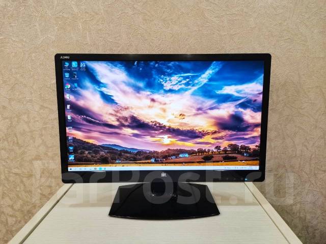 Как новый! Матовый! DNS 24" 1920x1080 (Full HD)/VGA/DVI/75Гц, ЖК (LCD ...