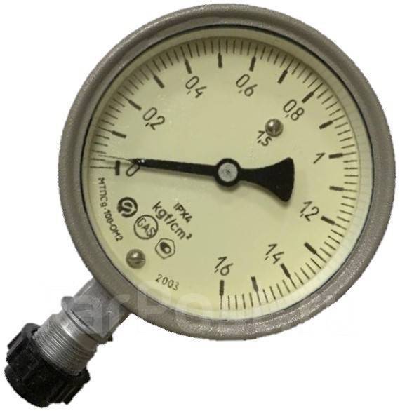 МТПСд-100 ОМ2 манометр радиальный 0-1,6kgf/cm2 d-100mm к. т.1,5 M20*1,5 ...