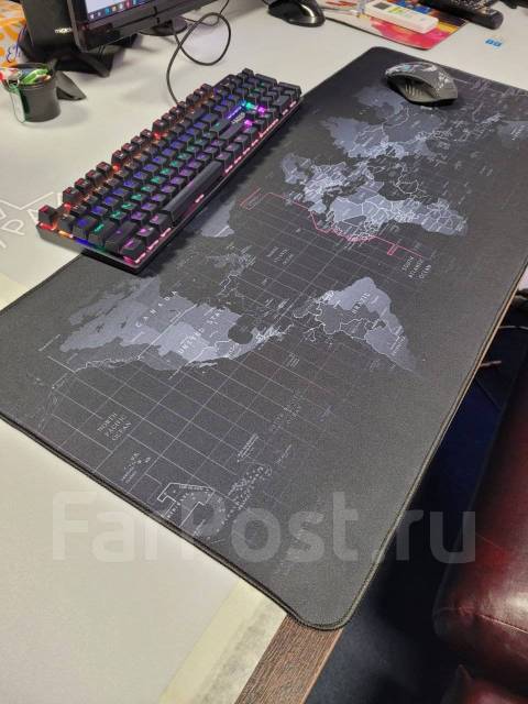 Стильный Огромный игровой коврик 900 x 400 XXL для мыши, клавиатуры ...