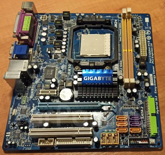 Материнская плата Gigabyte GA-M85M-US2H Socket AM2/AM2+/AM3, б/у, в ...