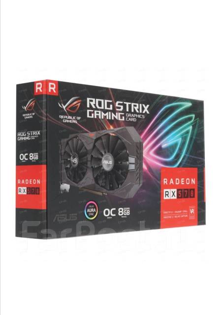 Видеокарта Asus AMD Radeon RX 570 Strix OC (ROG-Strix-RX570-08G-Gaming ...