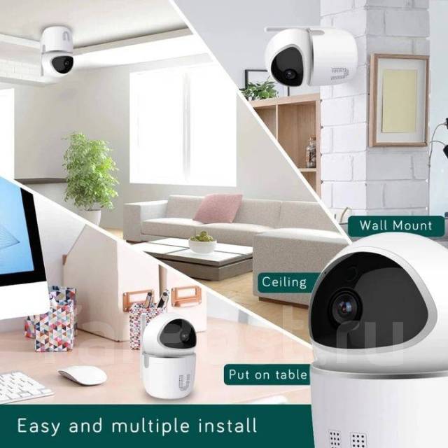 Панорамная Wi-Fi IP-камера HOCO DI10 smart camera 360° ,1080p - Сетевое ...