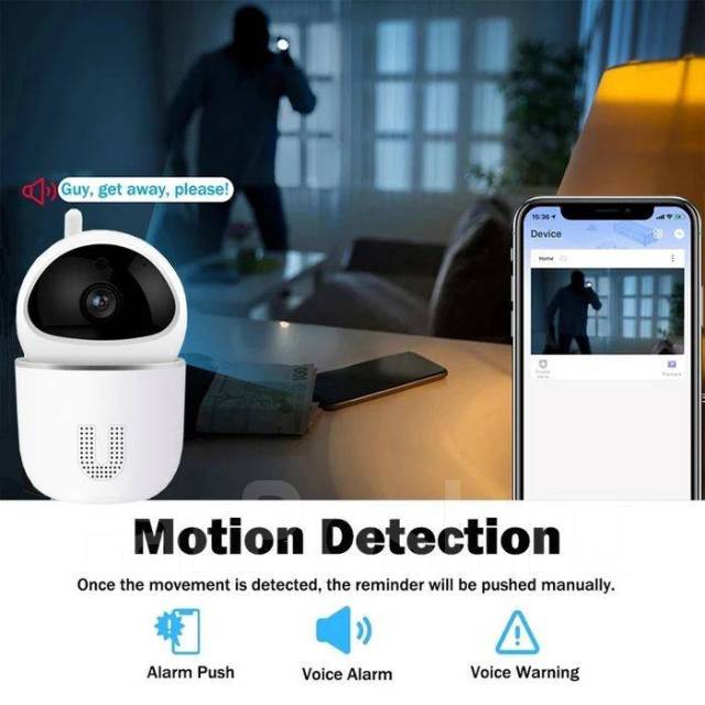 Панорамная Wi-Fi IP-камера HOCO DI10 smart camera 360° ,1080p - Сетевое ...