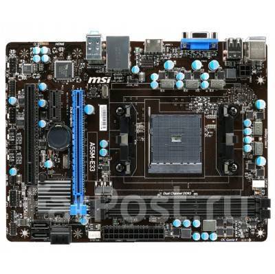 Материнская плата MSI A55M-E33 (FM2), новый, в наличии. Цена: 3 200₽ во Владивостоке