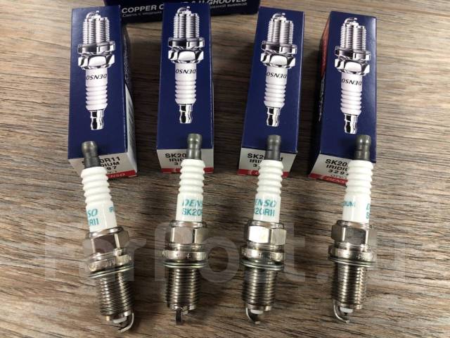 Комплект свечей зажигания 4шт Denso SK20R11 купить во Владивостоке по ...