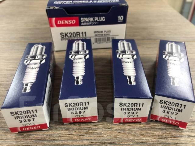 Комплект свечей зажигания 4шт Denso SK20R11 купить во Владивостоке по ...