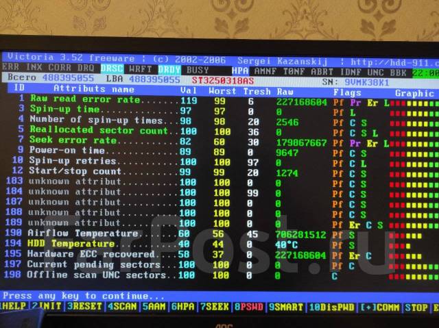 Продам жёсткие диски Seagate barracuda 250Gb, 250 Гб, SATA, б/у, в ...