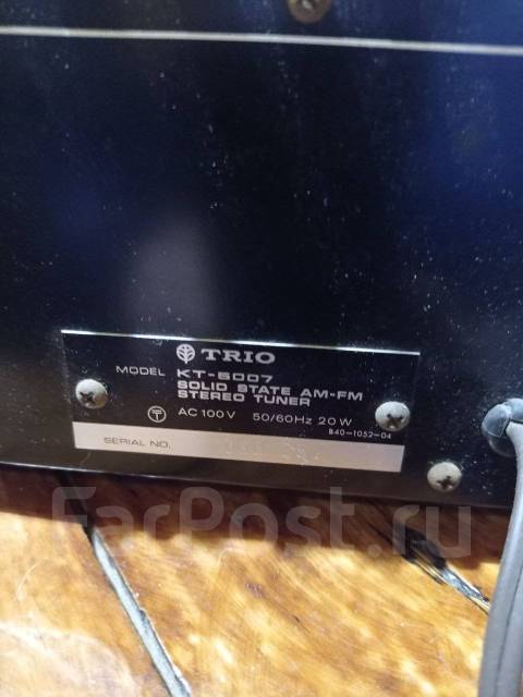 Тюнер Trio KT-5007, б/у, в наличии. Цена: 3 000₽ во Владивостоке