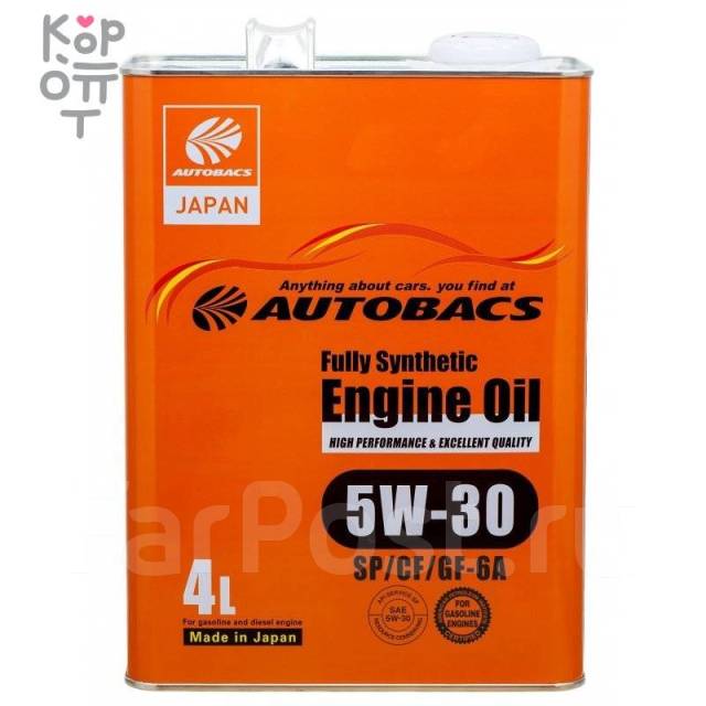 Синтетическое моторное масло (20 л) Autobacs Fully Synthetic Engine OIL ...