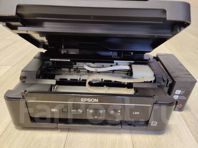 Цветной струйный фото мфу Epson L355, б/у, в наличии. Цена: 5 000₽ во ...