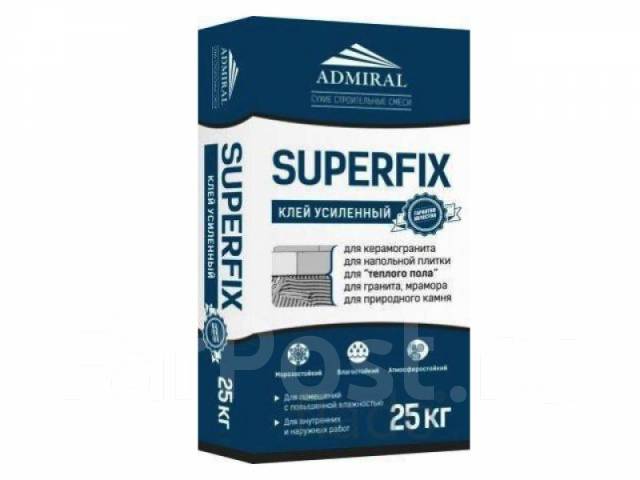 Клей для керамогранита (для теплого пола) Адмирал 25кг Опт ...