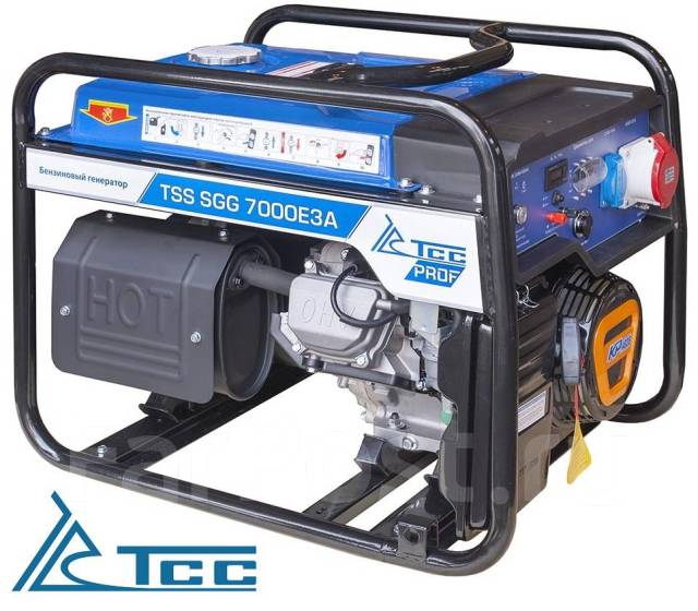 Генератор бензиновый TSS PROF SGG 7000E3A (7кВт, 380/220В, эл. запуск ...
