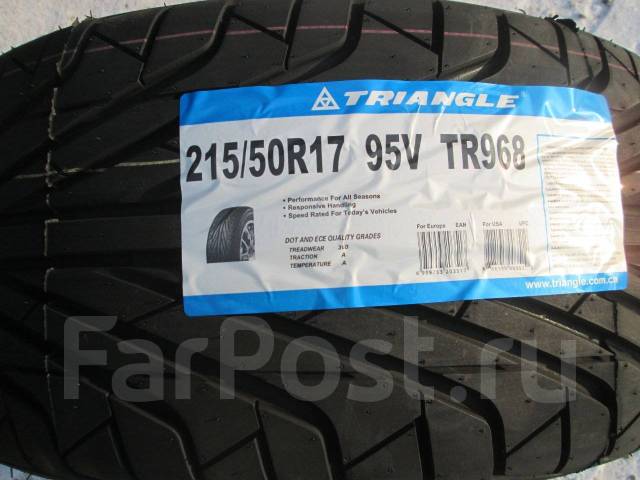 Triangle Group TR968, 215/50R17, 17", 1 шт, 215 мм, 50 %, радиальный ...
