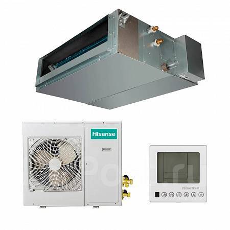 Кондиционер канального типа Hisense AUD-18HX4SNL1 на 50 кв. м, сплит ...