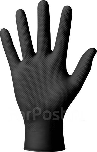 Перчатки Ideal GRIP особопрочные для клининга оранжевые/ M 50 шт, новый ...