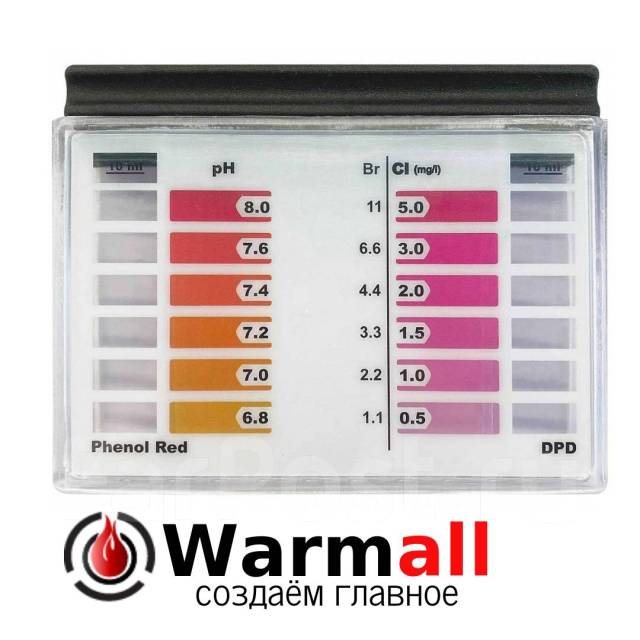 Тестер для бассейна pH и Cl. В комплекте 40 таблет. Химия для бассейна ...