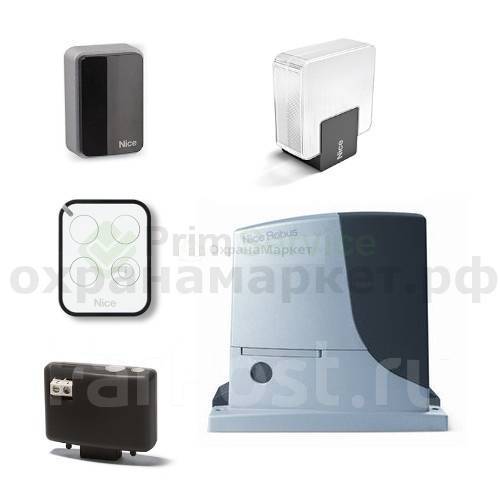 Комплект для автоматизации откатных ворот массой до 1000 кг NICE RB1000Bdkit2, новый, в наличии ...