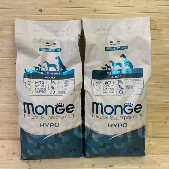 Корм для собак монж Monge Hypo 12 кг Гипоаллергенны, под заказ. Цена: 1 ...