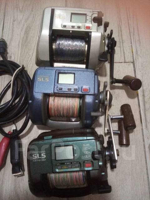 Электро катушки Shimano, б/у, в наличии. Цена: 10 000₽ в Уссурийске