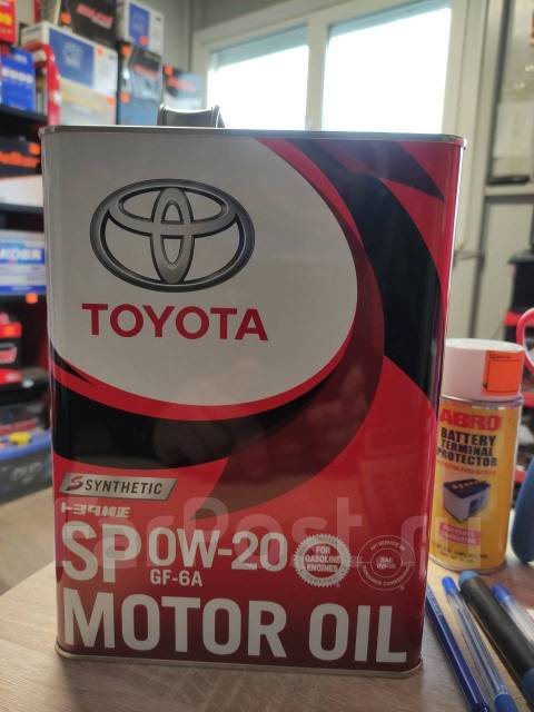 Масло моторное Toyota/Oil 0W20 SP 08880-12205, синтетическое, 4,00 л ...