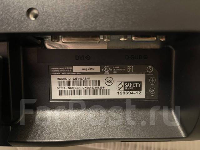 Продам ЖК монитор Philips 226V4l, ЖК (LCD, LED, QLED), 21.5", б/у, в ...