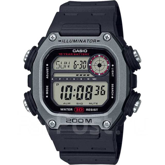 Часы мужские Casio DW-291H-1AVEF электронные, водонепронизаемые (20 Бар)