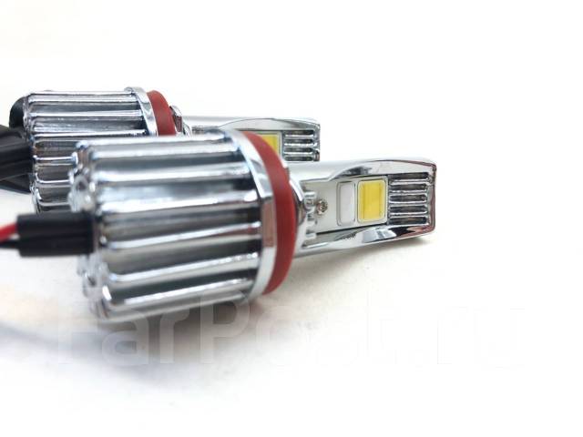 Лампы LED H11/H16/H8 6100K белые комплект Koito Japan Абсолютно новые ...