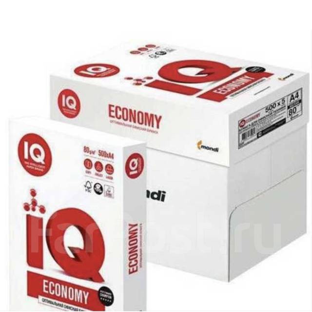 Офисная бумага iQ А4, 80г , класс «С» Цена указана за 1 пачку ...