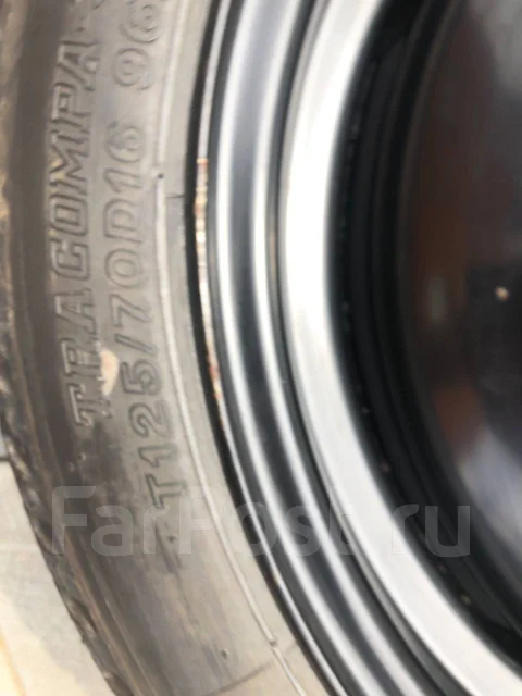 Запаска Toyota 125/70R16 4*100 (11670), 16", 1 шт, 125 мм, 70 % ...