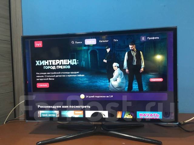 3D. Samsung 37 дюймов. SmartTV. отличный, тонкий, FullHD, LED, 32", б/у ...