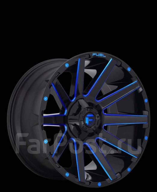 Fuel contra model d644 R20 Gloss Black/Candy Bl - Диски в Санкт-Петербурге
