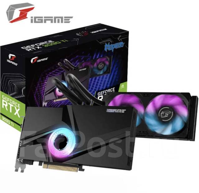 Видеокарта на водяном охлаждении iGame RTX 3090 Ti Neptune OC, новый ...