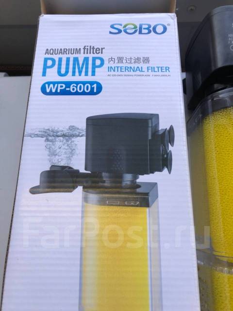 Внутренний аквариумный фильтр Sobo WP-6001. 2800 л/ч, в наличии. Цена ...