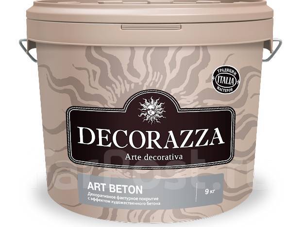 Декоративное фактурное покрытие Decorazza Art Beton, 9кг, в наличии ...