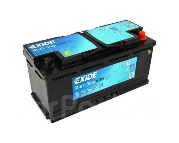 Новый аккумулятор Exide EK1050, Гелевый, AGM, 105 А.ч. в наличии. Цена ...