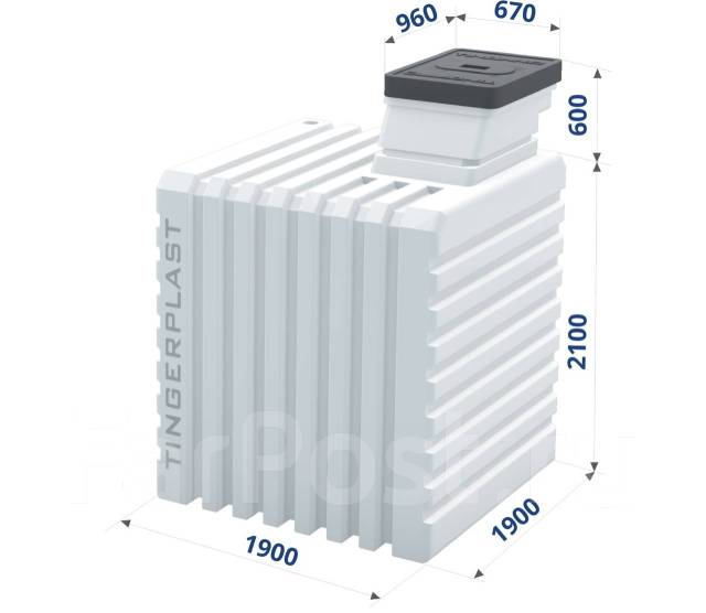 Уникальный бесшовный пластиковый погреб Тингард, новый, под заказ. Цена ...